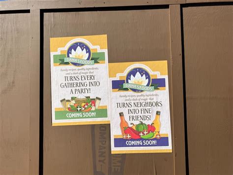 PHOTOS New Tiana S Foods Posters Added To Construction Walls At Tiana