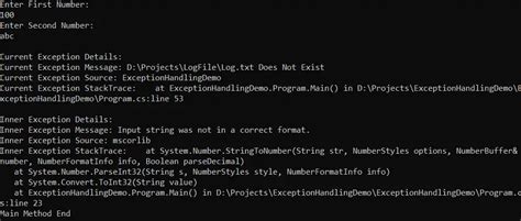 inner exception in c with examples dot net tutorials