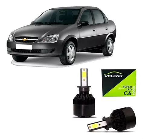 Super Led Branca Farol De Milha Corsa Classic Wind