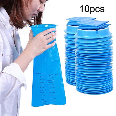 Walbest Portable 10 Pack Vomit Bags 1000ml Leak Resistant Emesis Bags