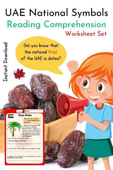 UAE National Symbols Worksheet Set