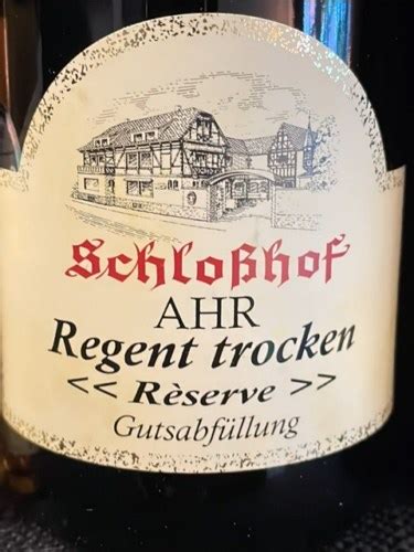 Weingut Schlosshof Regent Trocken Vivino US