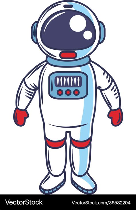 Cute Space Astronaut Royalty Free Vector Image