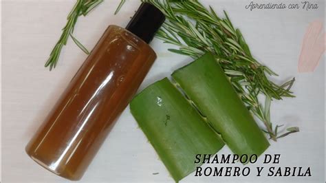 Shampoo de Romero y Sabila para el Crecimiento y la Caída YouTube