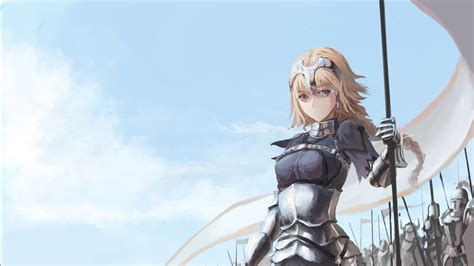 Wallpaper Jeanne D Arc Fate Series Fate Grand Order Fate Apocrypha Blond Hair Long Hair