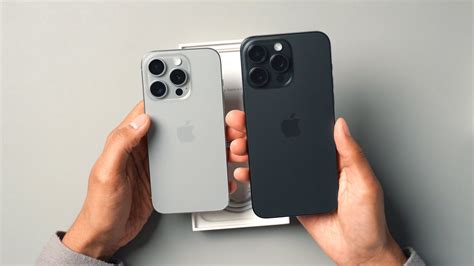 IPhone 15 Pro Pro Max Natural Titanium Black Titanium Unboxing