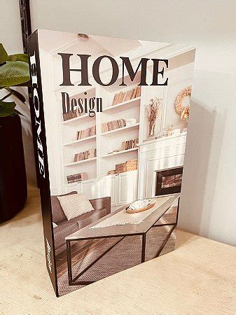 Livro Caixa 27x17 Modelo Home Design EdCasa Decor