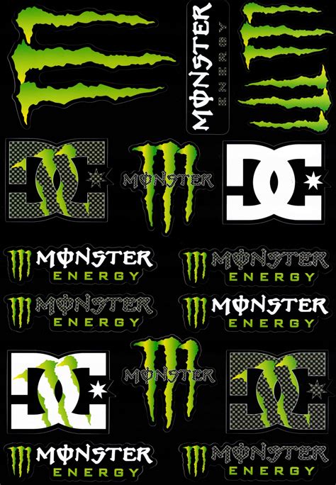 NAKLEJKI MONSTER ENERGY NAKLEJKA FOX NA ROWER MOTOR MOTOCYKL DUŻY