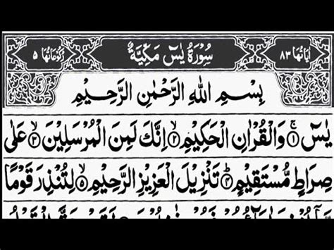 Surah Yasin Yaseen Surah Rahman Waqiah Mulk Famous Surah Of Quran