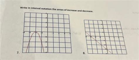 solved write in interval notation the areas of increase and