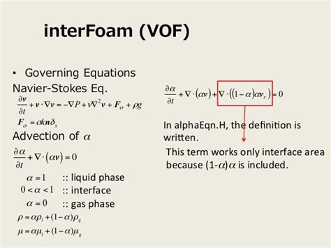 setting and usage of openfoam multiphase solver s clsvof