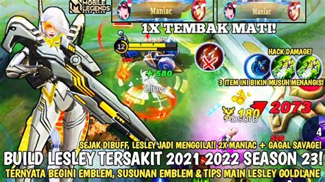 TERBARU BUILD LESLEY TERSAKIT 2021 2022 SEASON 23 ITEM LESLEY PALING