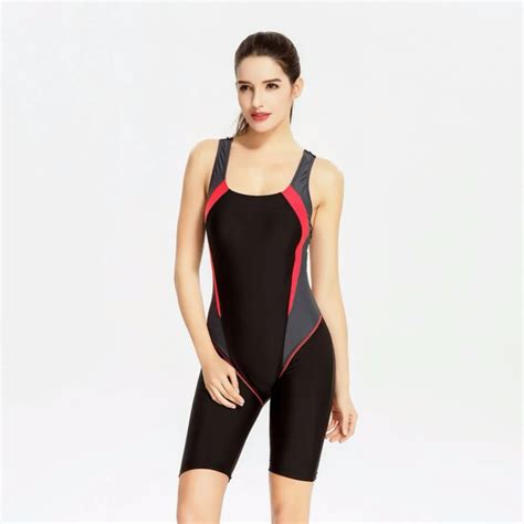 One Piece Swimsuit Long Leg Bodysuit Women Professional Sport Swimwear