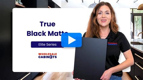 True Black Matte Cabinets Shop Online At Wholesale Cabinets