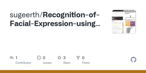 github sugeerth recognition of facial expression using eigenvector and euclidean distance
