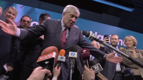 Congresso Di Forza Italia Tajani Puntiamo A Superare Il 10 Alle