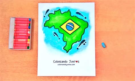 Dibujos De La Bandera De Brasil Para Colorear Gratis Coloreando
