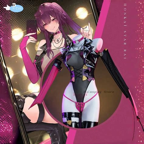 In Stock Kafka Woman Costumes Sexy Cos Honkai Star Rail Women S Costume Anime Figures Clothes