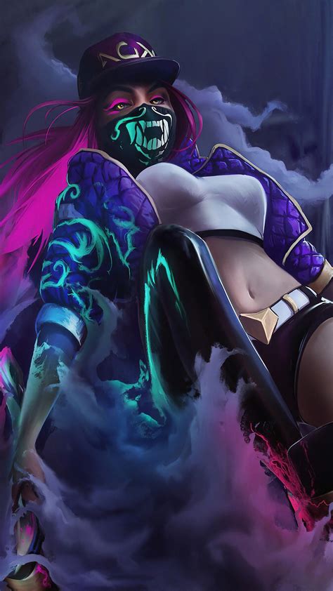 K DA Akali LoL 4k HD Phone Wallpaper Rare Gallery