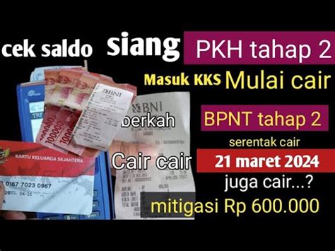 Pkh Hari Ini Cek Saldo Pkh Bpnt Mitigasi Resiko Pangan Siang Ini