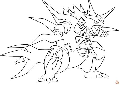 Ausmalbilder Mega Pokemon Kreative Malvorlagen für kleine Fans