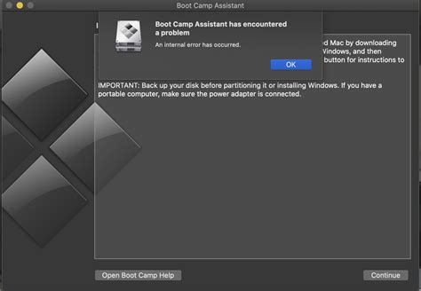 boot camp assistant has encountered a pro… apple community