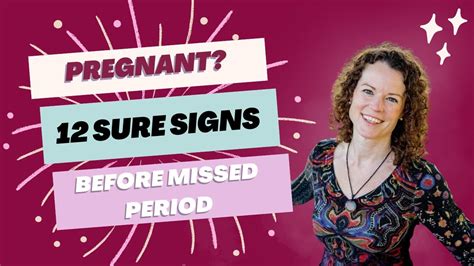 12 Pregnancy Symptoms Before A Missed Period YouTube