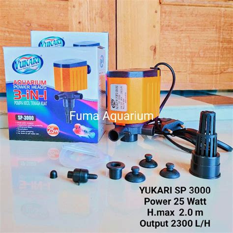 Jual Mesin Pompa Celup YUKARI SP 3000 Mesin Filter Aquarium Aquascape
