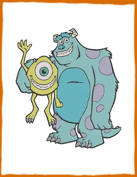 Mike Wazowski And Boo With James P Sullivan Monsters Inc Filled