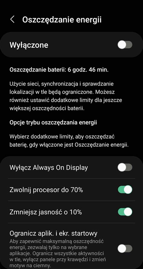 Czym jest i jak włączyć tryb oszczędzania energii w Samsungu Galaxy