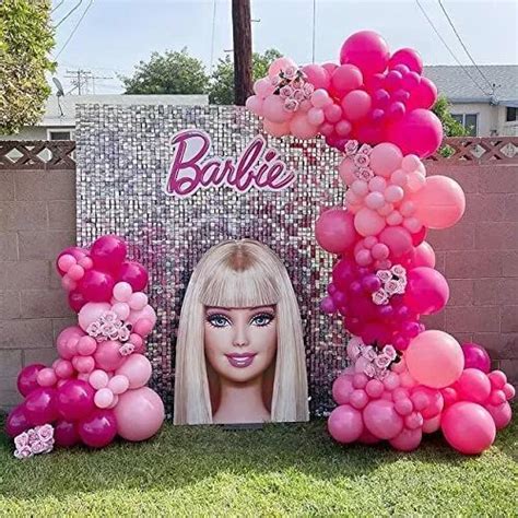 Arco Globos Barbie Girl Fucsia Rosado Decoración MercadoLibre