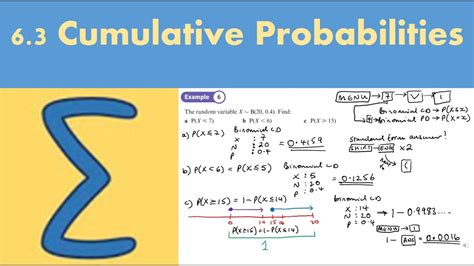 Cumulative Probabilities Statistics And Mechanics Chapter