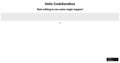 React Codesandbox