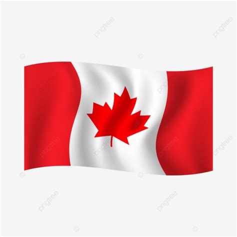 Bandera Ondulada De Canadá Imagen Png PNG Bandera De Canada Bandera