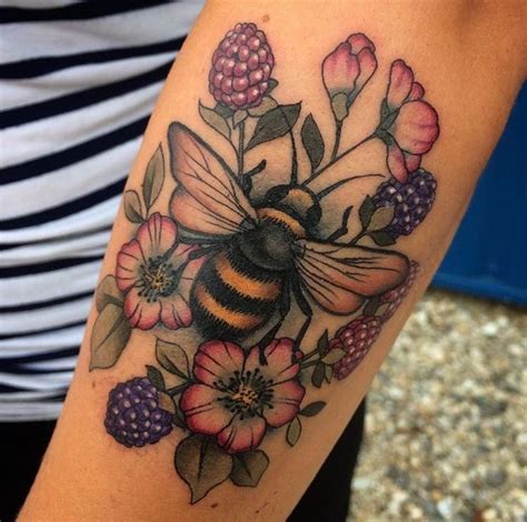 Beautiful Bee Tattoos Designs With Meanings