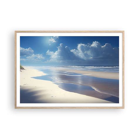 Obraz Plakat Rajskie wakacje 100x70cm Plaża Ocean Wakacje
