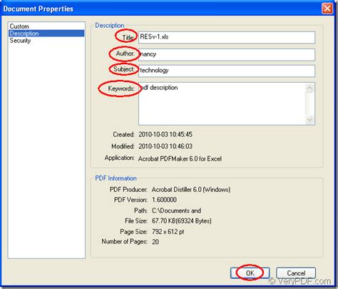 Edit PDF Description VeryPDF Knowledge Base