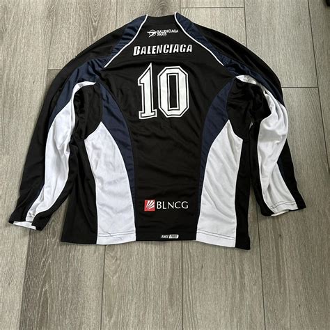 Balenciaga Hockey Jersey Oversized Fits Like M L Depop