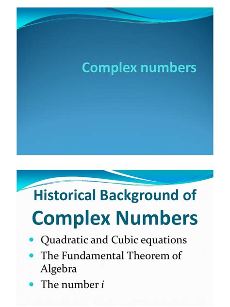 complex numbers pdf complex number cartesian coordinate system