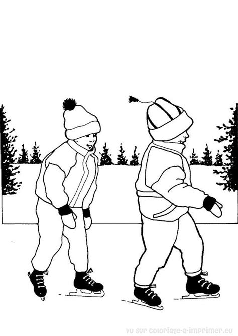Dessins Gratuits Colorier Coloriage Patinage Imprimer