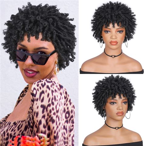 Amazon Hanne Fashion Short Dreadlock Wig Twist Braids Wigs