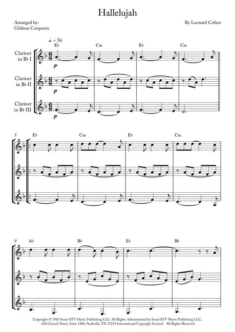 Hallelujah By Leonard Cohen Fingerstyle Pdf Tabsheet
