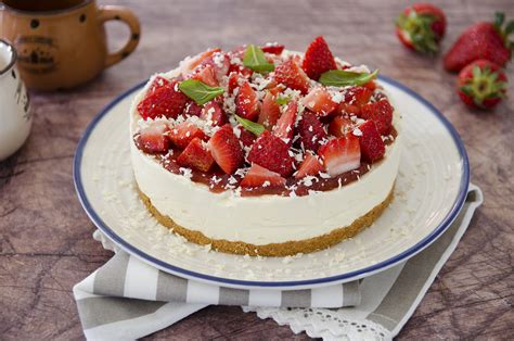 Cheesecake Fragole E Cioccolato Bianco La Ricetta Della Torta Golosa