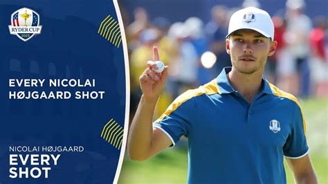 Se alle Nicolai Højgaards slag under Ryder Cup 2023 19hul dk golf