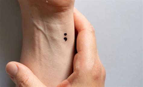What Does A Semicolon Tattoo Mean Design Ideas And Tips