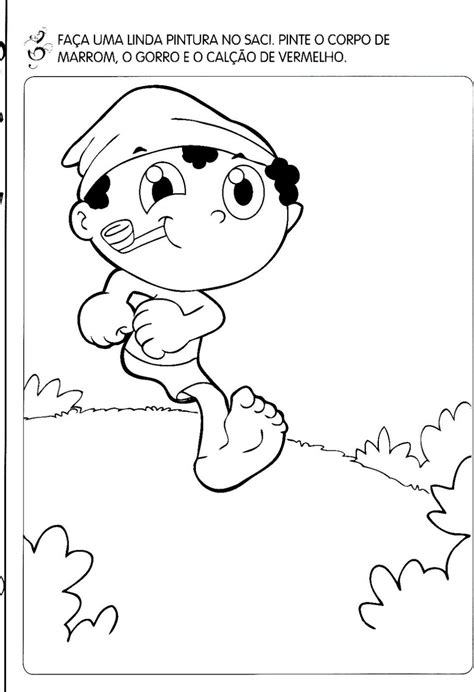 20 Desenhos do Saci Pererê para Imprimir e Colorir Livraria Pública