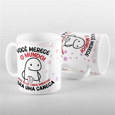 Caneca Flork professora você merece o mundo MadeiraMadeira
