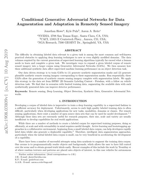 pdf conditional generative adversarial networks for data augmentation and adaptation in