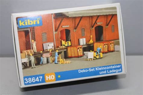 KIBRI 38647 BAUSATZ Deko Set Kleincontainer Und Ladegut Spur H0 OVP EUR