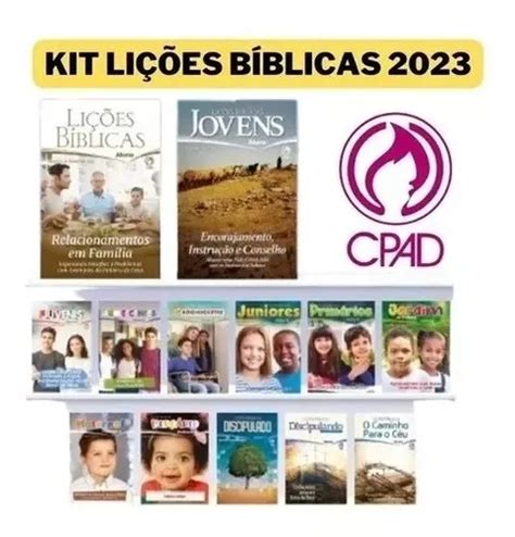 Kit Revista Lições Bíblicas Ebd 2 Trimestre 2023 Cpad Frete grátis